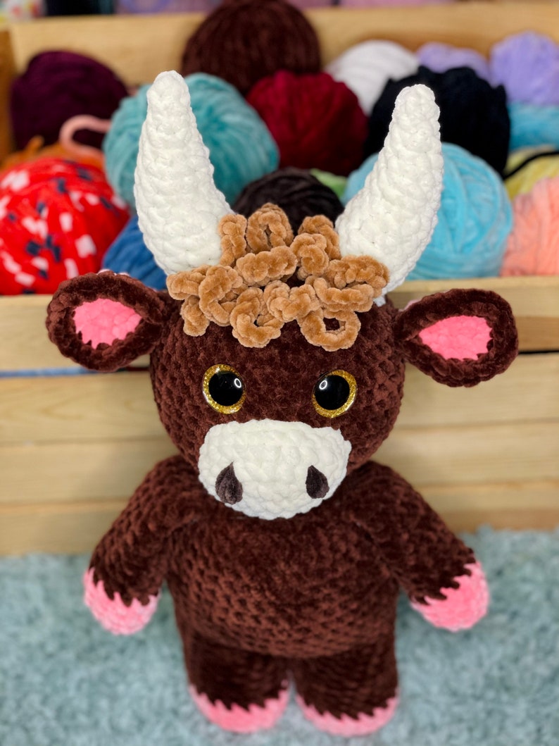 Crochet Highland Cow Pattern - Etsy