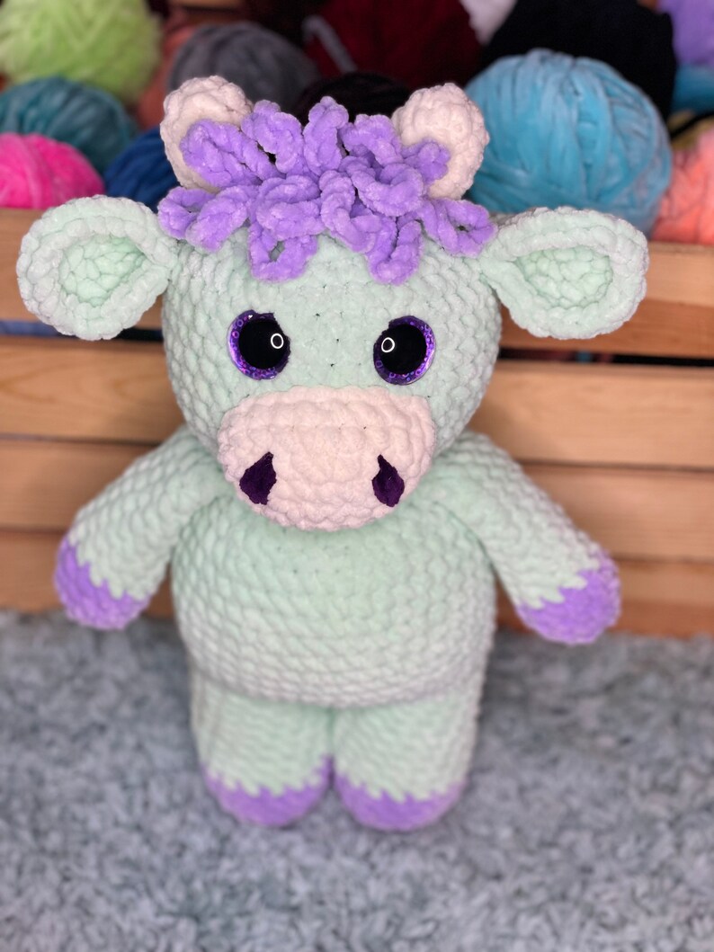 Crochet Highland Cow Pattern - Etsy