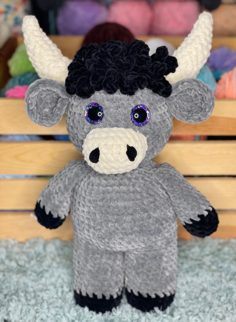 Crochet Highland Cow Pattern - Etsy