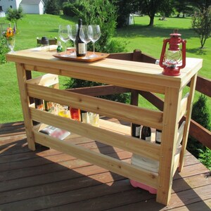 Outdoor Cedar Patio Bar - Sturdy, Elegant and Convenient With ...