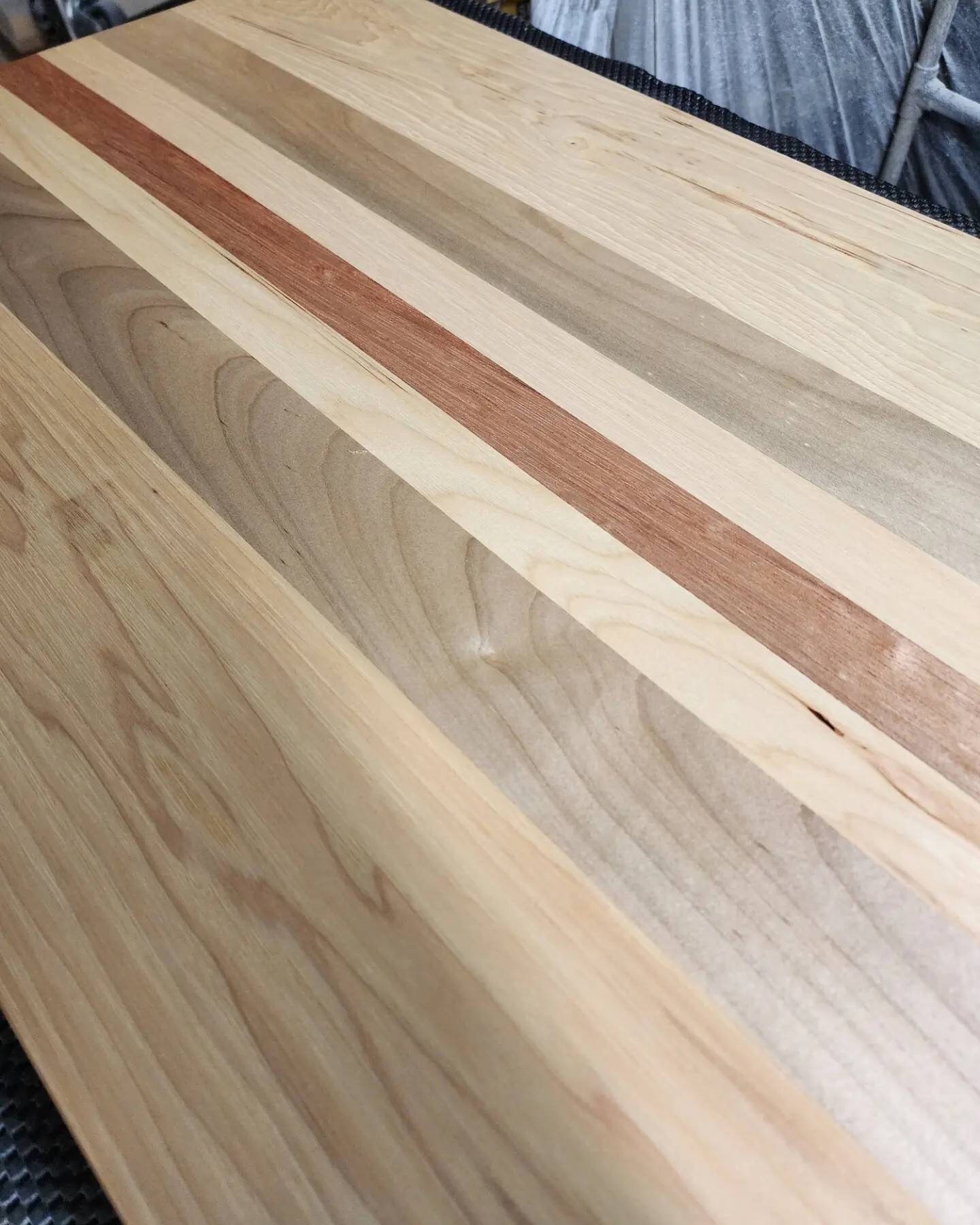 Handmade Hickory Sideboard Table: Farmhouse Kitchen Island With Pan ...