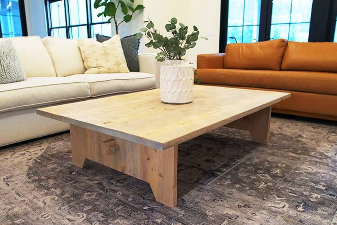 Handmade Reclaimed Pine Coffee Table: Rustic Farmhouse Design - Etsy