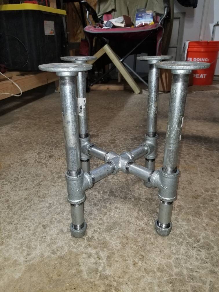 Industrial pipe table legs furniture legs coffee table legs | Etsy