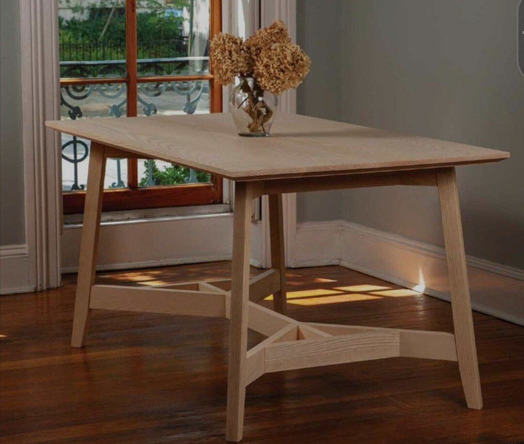 Hayrake Farmhouse Style Hickory Dining Table - Handmade Rustic ...