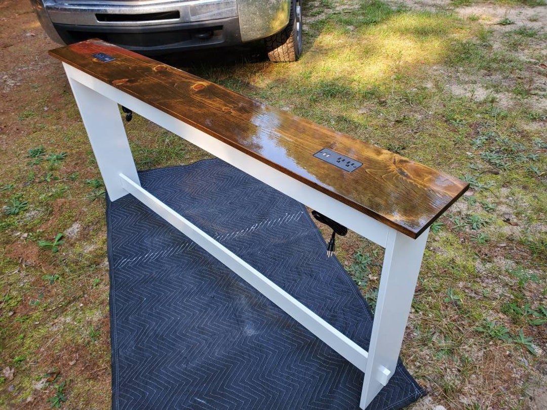 Custom Farmhouse Console Table: Rustic Entry or Sofa Table - Etsy