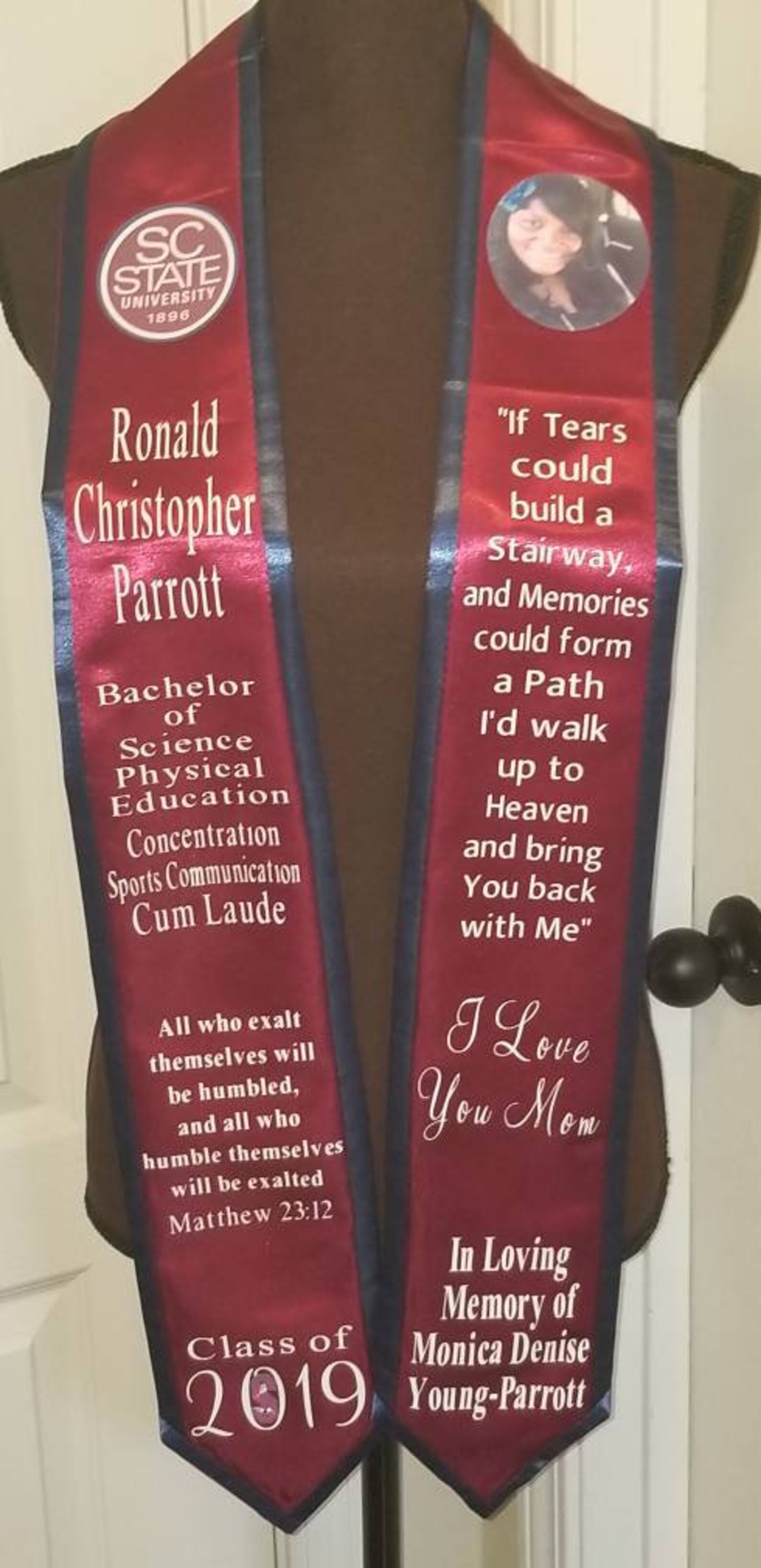 Custom Graduation Stole HBCU Style - Etsy