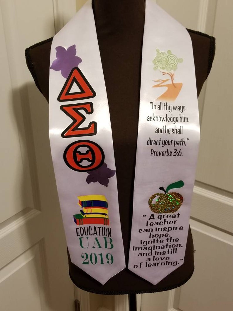 Custom Graduation Stole HBCU Style - Etsy