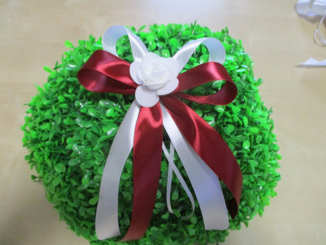 10 Car Loops Bordo With Rose Antenna Loops Door Loops Wedding - Etsy