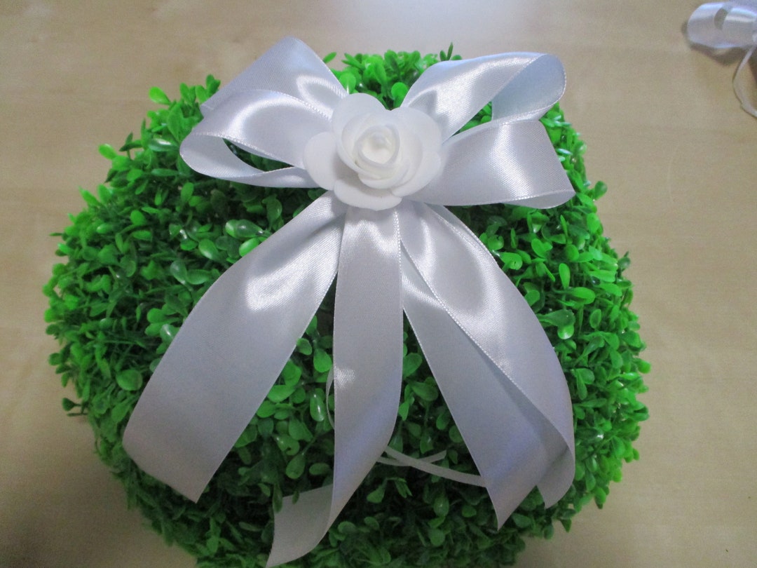 10 Car Loops White With Rose Antenna Loops Door Loops Wedding - Etsy