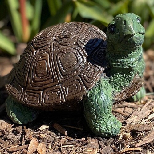 Swimming Turtle Garden Statue Cement Turtles Figure Cast Stone - Etsy