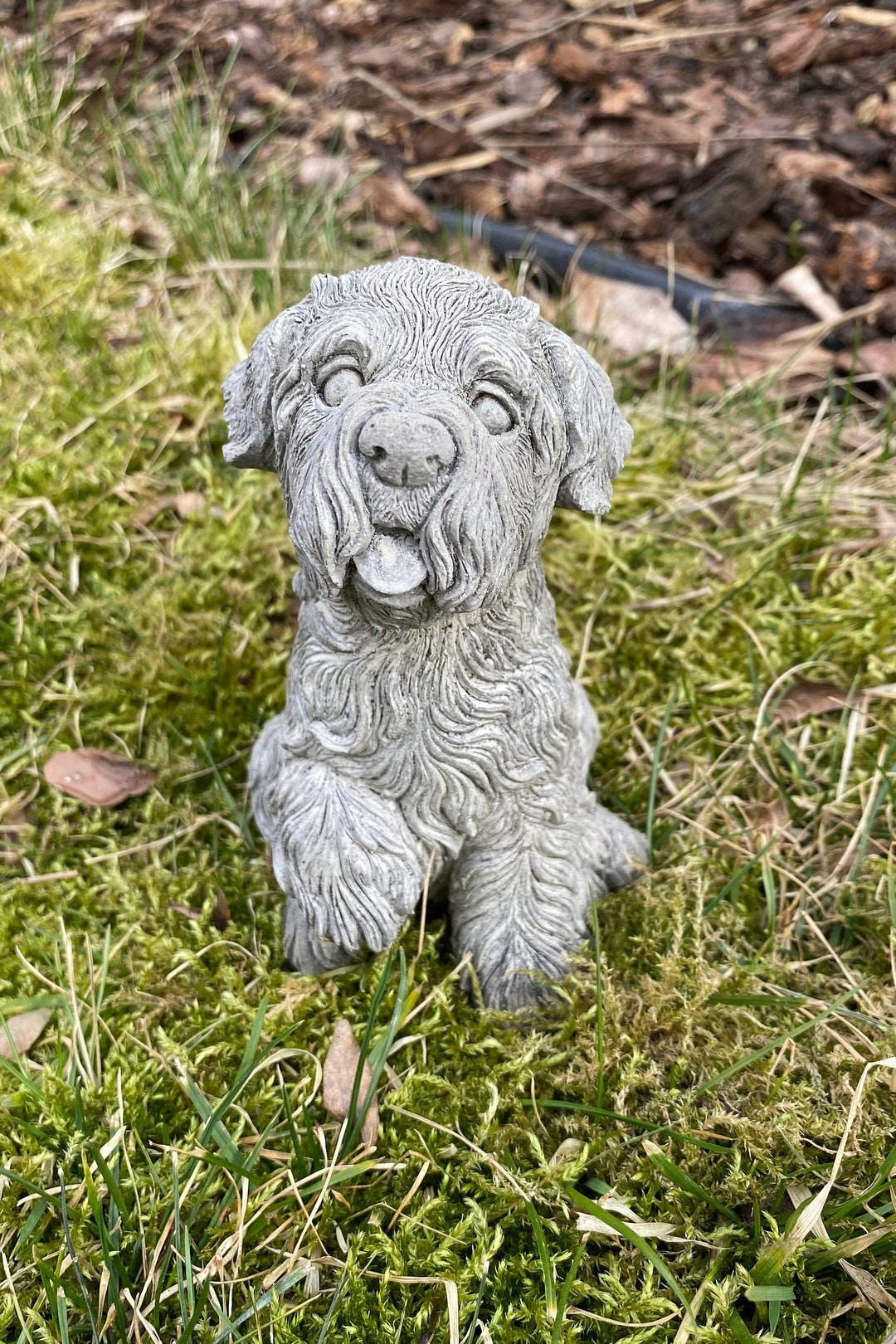 Handmade Terrier Dog Cement Statue - Unique Home Decor - Etsy