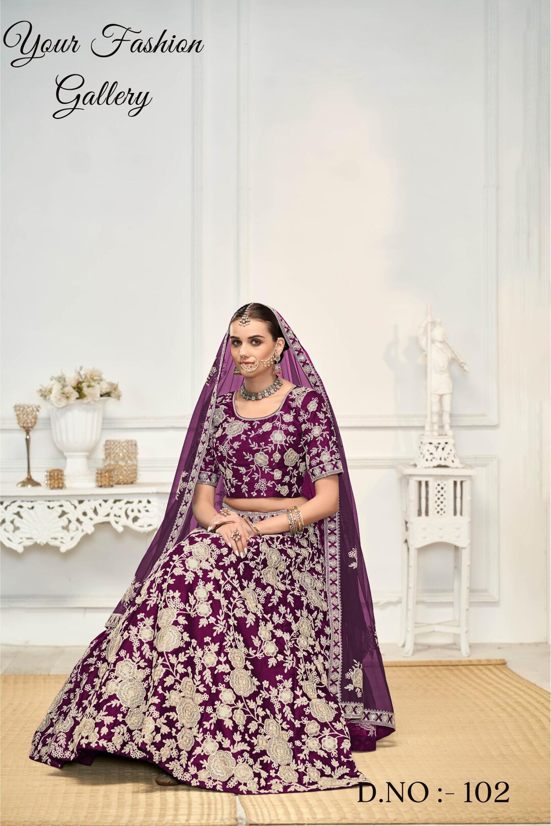 Purple Color Sequence Embroidery Work Designer Lehenga Choli for Any ...
