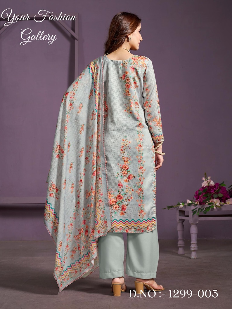 Plus Size Embroidered Salwar Kameez: Pakistani Palazzo Pant Suit - Etsy