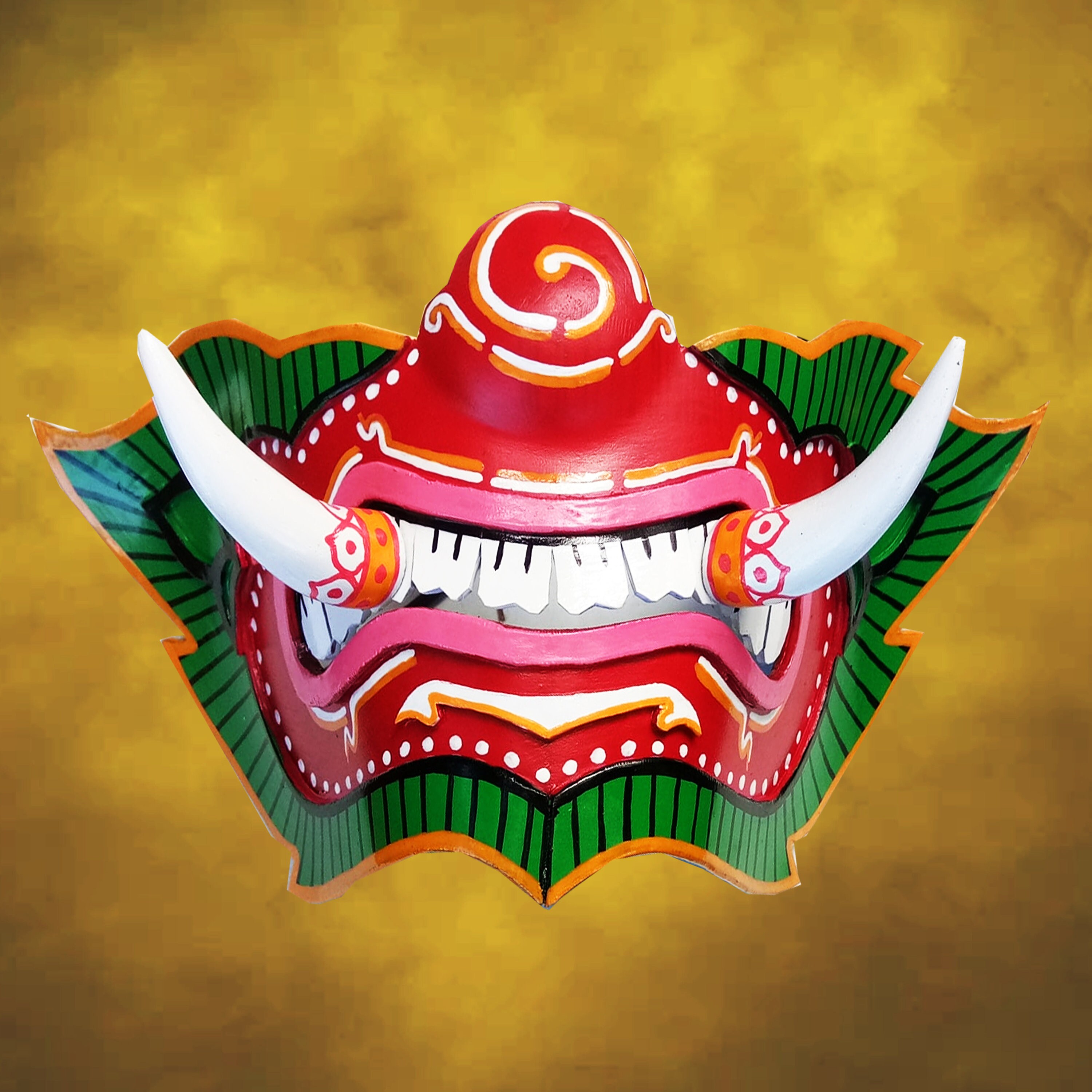 Half Face Mask Thai Giant Mask & Fantasy Mask Chainat Province Style ...