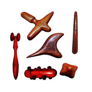 Set 6 Pcs. Reflexology Traditional Thai Massage Wooden Stick Tool Hand ...
