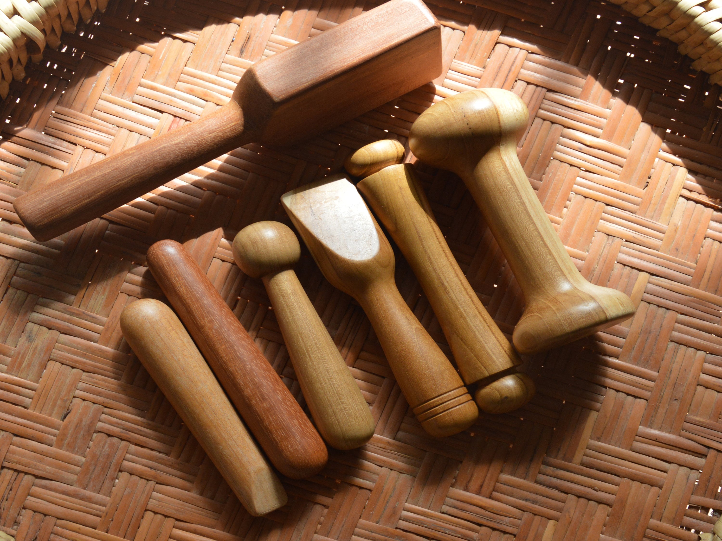 Teak Wood Thai Tok Sen Hammer Massage Therapy Hammer Massage Tools 7pcsset Etsy