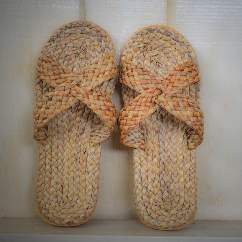 Straw Shoes - Etsy