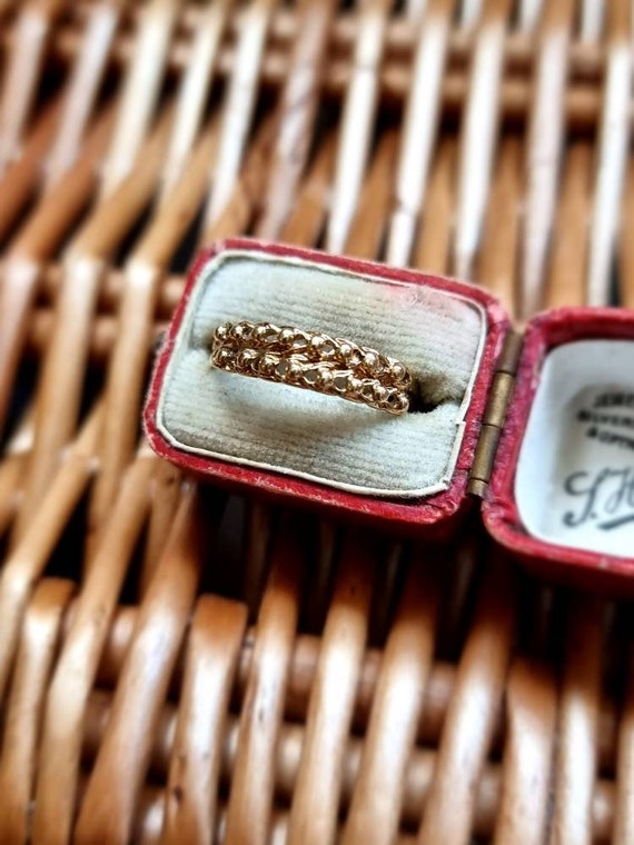 Vintage Keeper Ring 9 Ct Gold Full British Hallmarks | Etsy