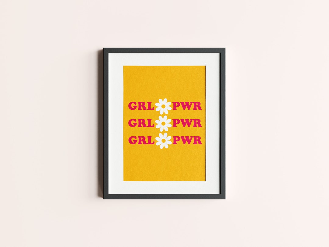 DIGITAL DOWNLOAD Grl Pwr Print Art Prints Wall Decor - Etsy