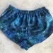 Blue Flower Batik Shorts Festival Shorts Batik Shorts High - Etsy