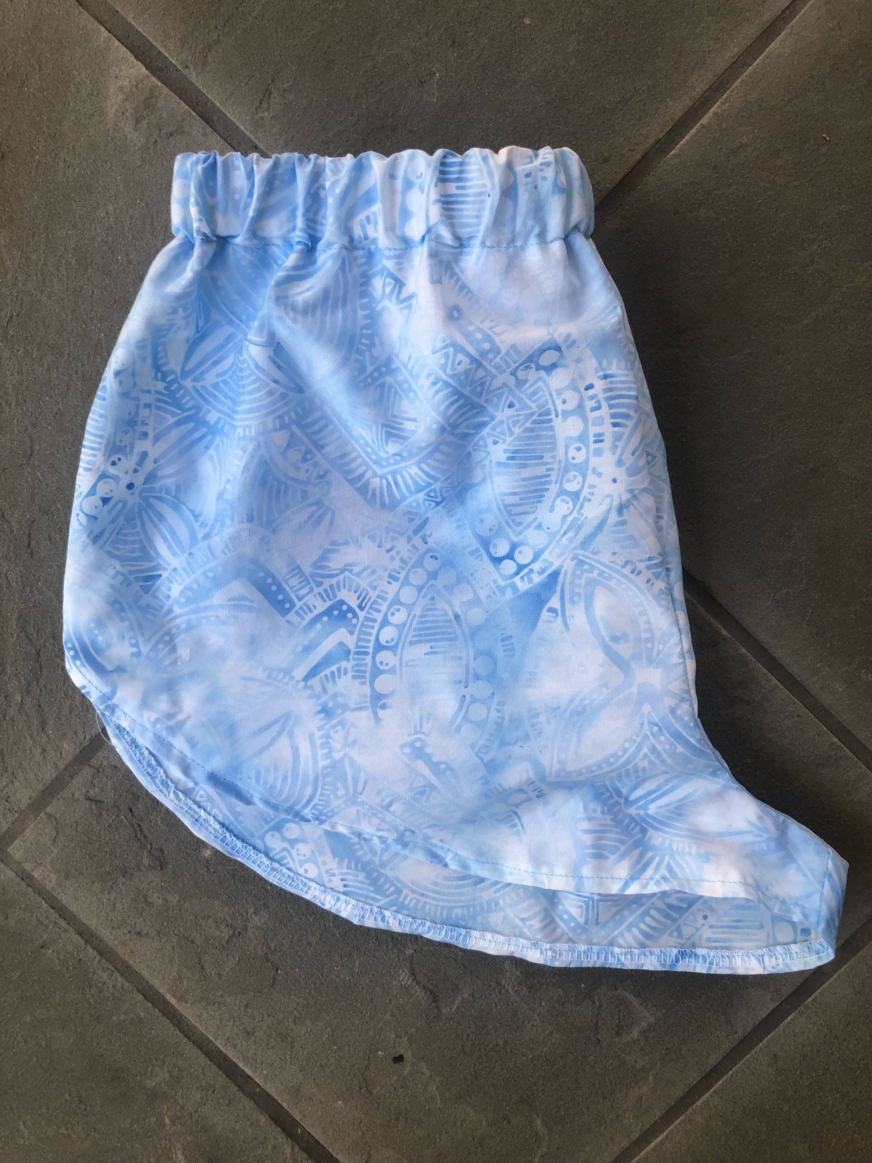 Blue Batik Shorts Festival Shorts Batik Shorts Geometric | Etsy