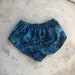 Blue Flower Batik Shorts Festival Shorts Batik Shorts High - Etsy