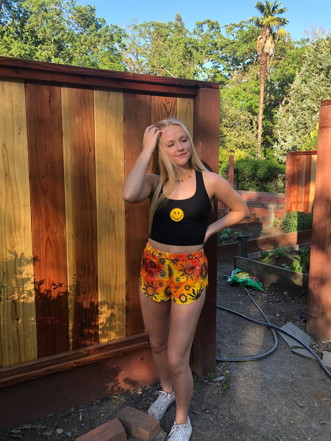 Smiley Tank | Patch Tank Top, Patch Top, Top With Patch, Vsco Patch Top ...