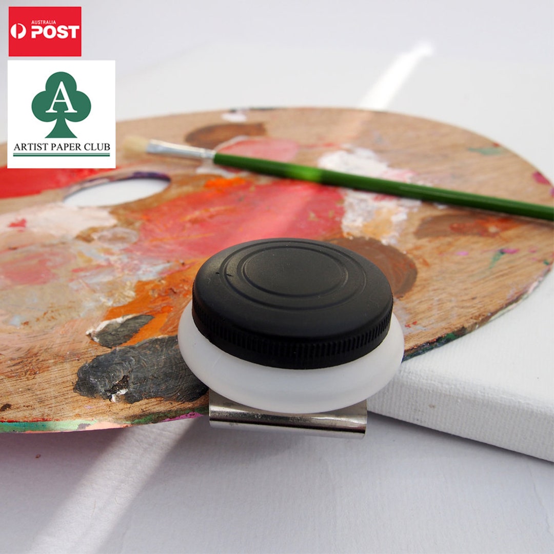 2 X Artist Palette Cups for Oil Painting, Plastic Dipper With Lid and ...