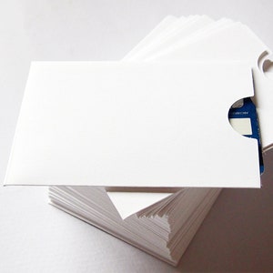 100 X Gift Card Sleeves, Hotel Access Card Sleeves, Key Card Holder ...