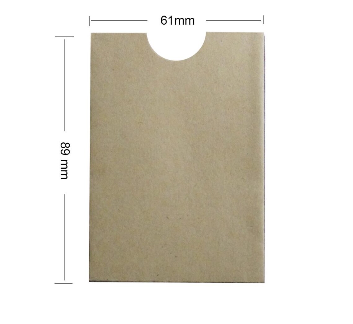100 X Gift Card Sleeves, Hotel Access Card Sleeves, Key Card Holder ...