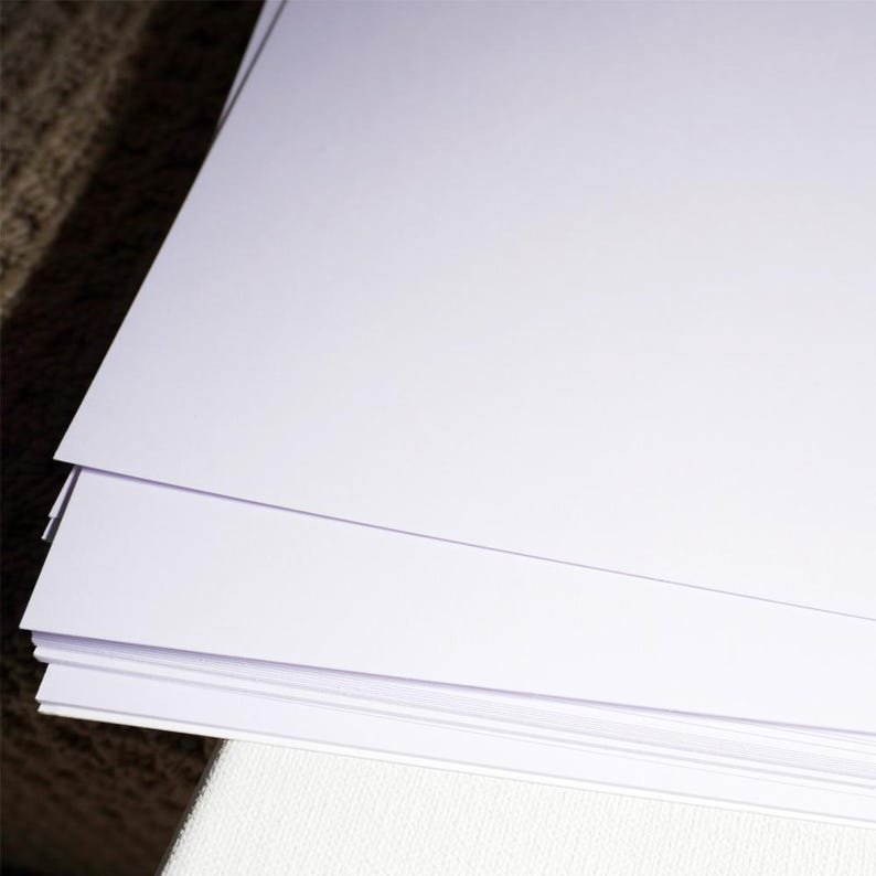 Smooth White Cardstock, 250gsm Premium Cardstock, DIY Printable Wedding ...