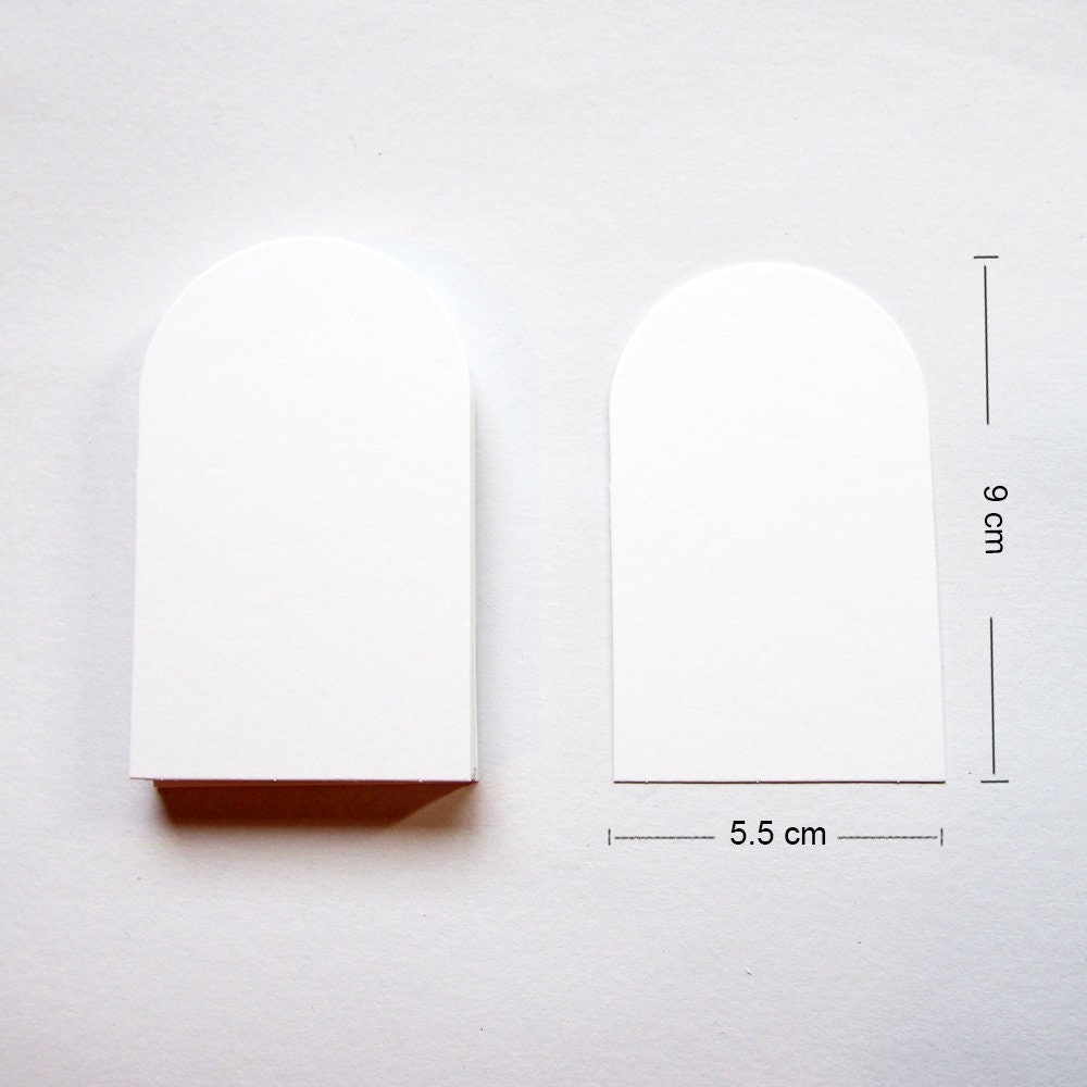 Blank Arched Cardstock Arch Shaped Business Cards Mini DIY - Etsy Australia