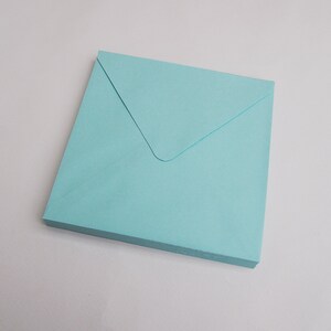 100 X Wedding Invitation Envelopes, Coloured Square Envelopes,110gsm ...