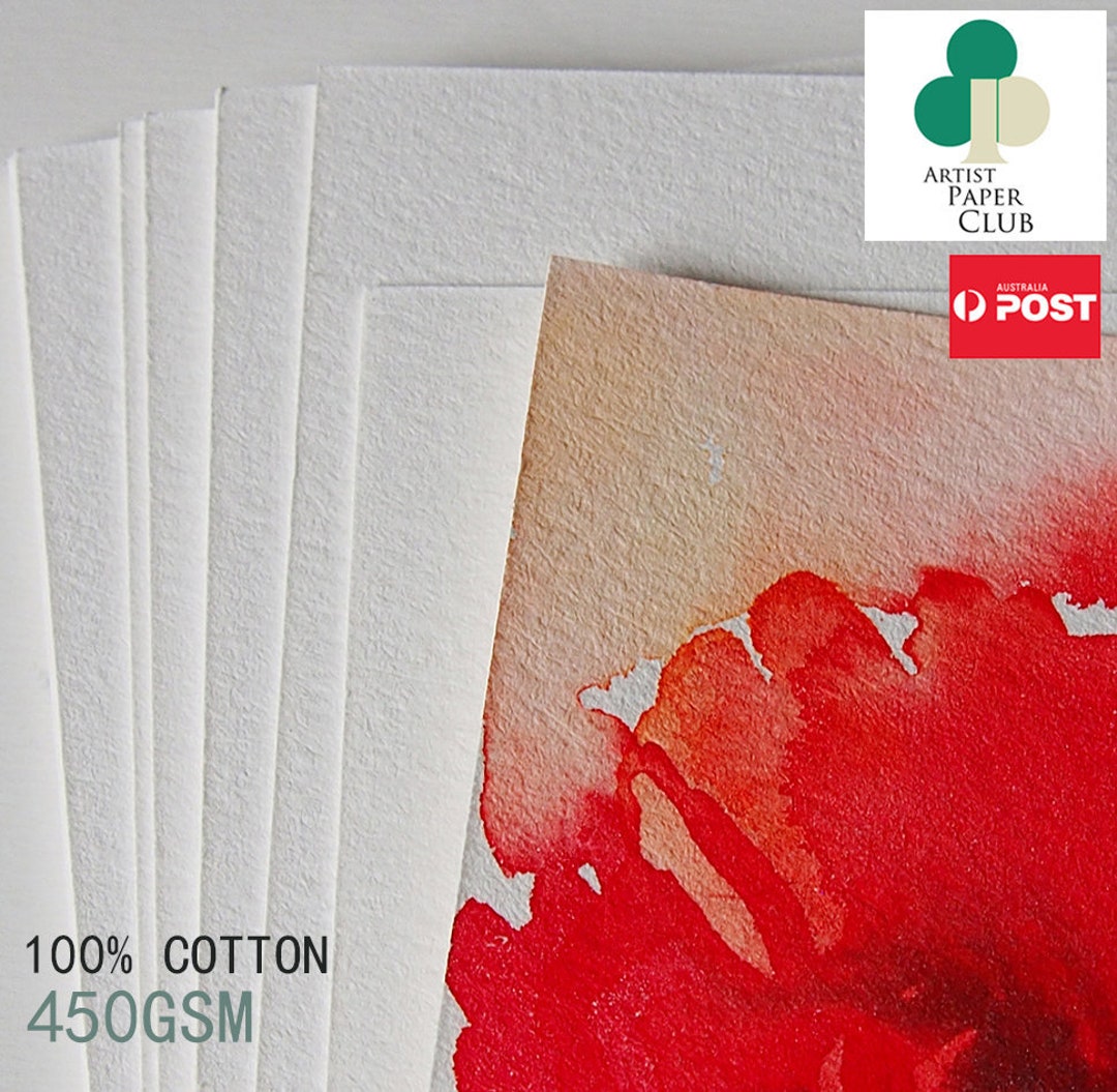 Leyton Watercolour Paper,100% Cotton 450gsm Finest Quality Artist Paper ...