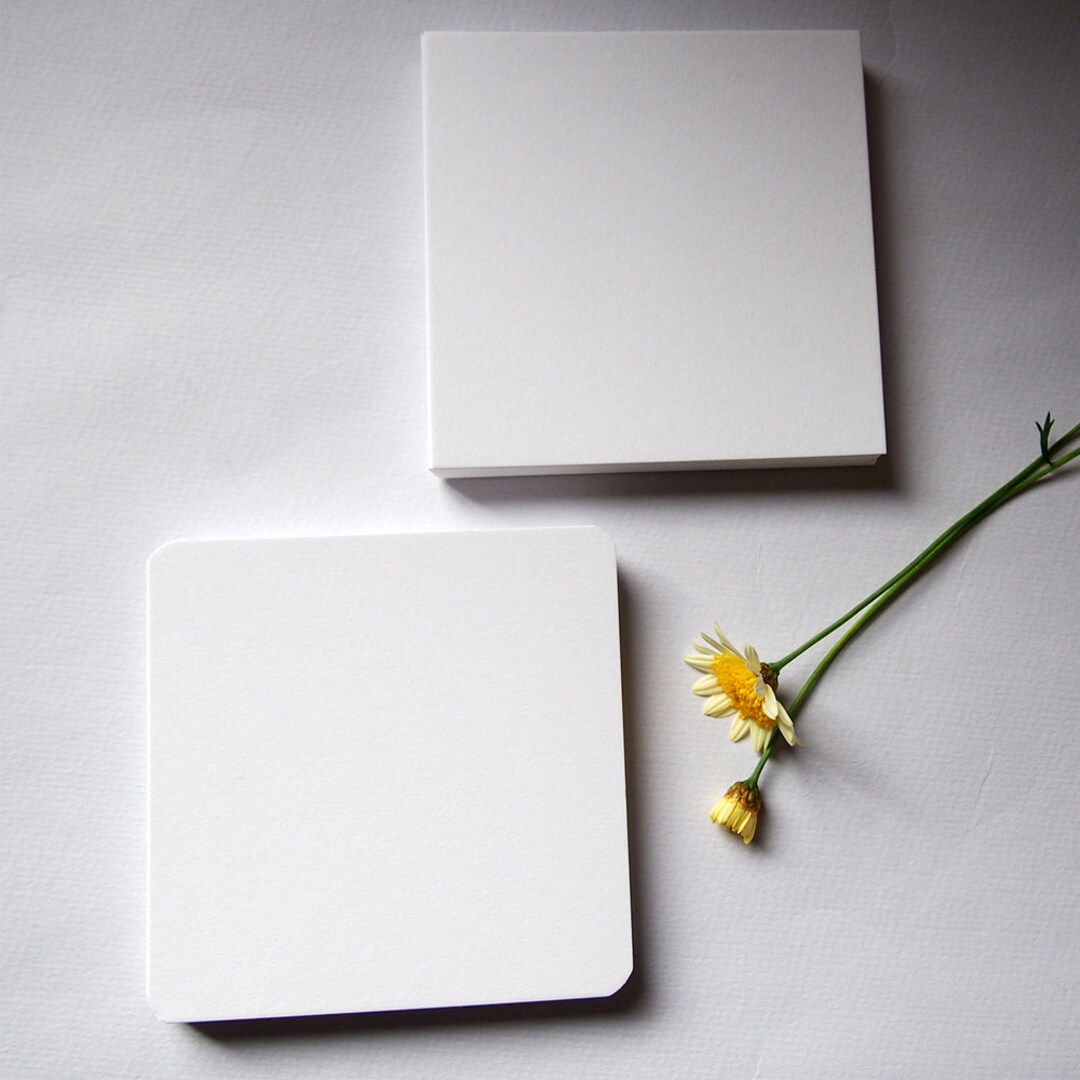 100 X Blank Square Playing Cards, Artist Tiles, Flash Cards,board Game ...