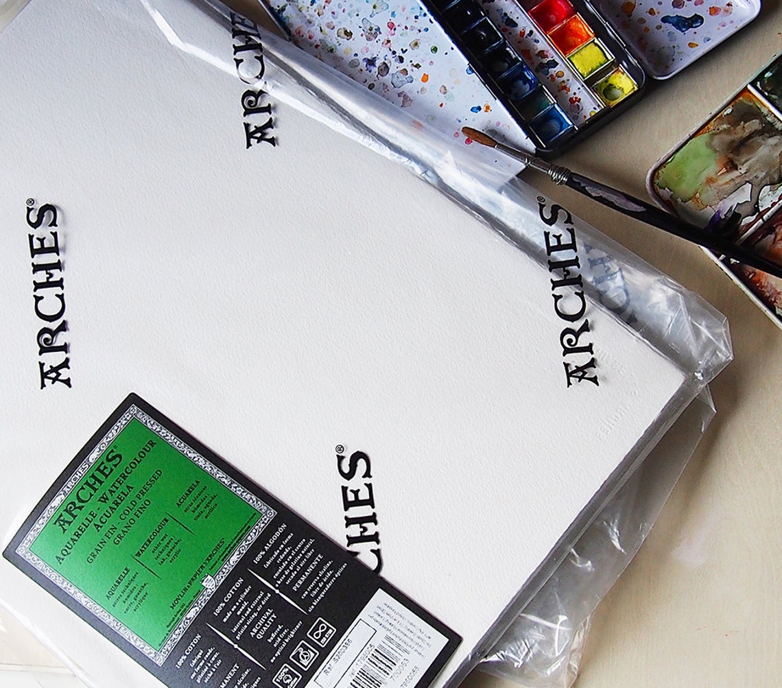 Arches Watercolour Paper100% Cotton 300gsm Artist Grade - Etsy