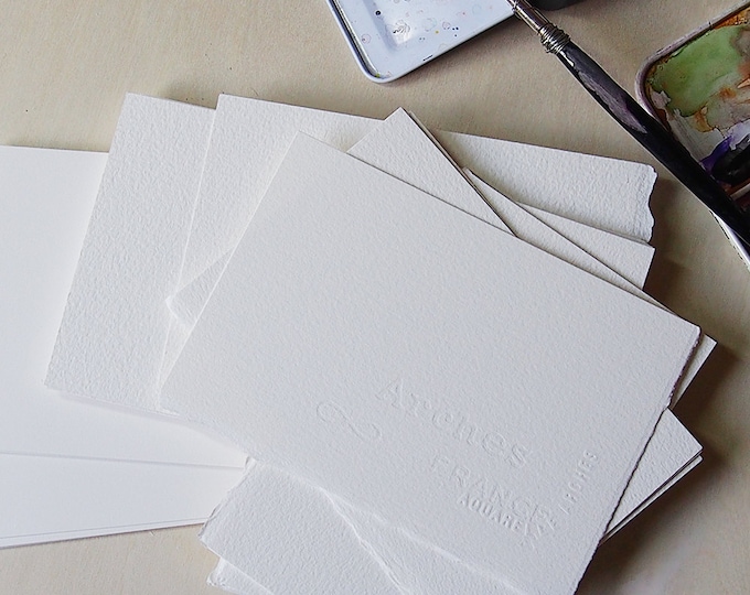 Arches Watercolour Paper,100% Cotton 300gsm Artist Grade Paper, 10 ...