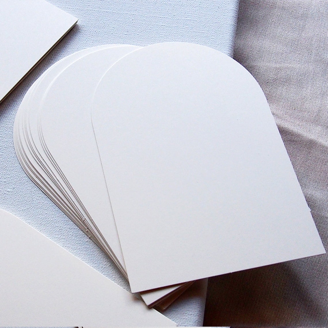 20 X Blank Cards, 4'' X 6'' Arch Ivory Blanks , Flat, DIY Blank Wedding ...