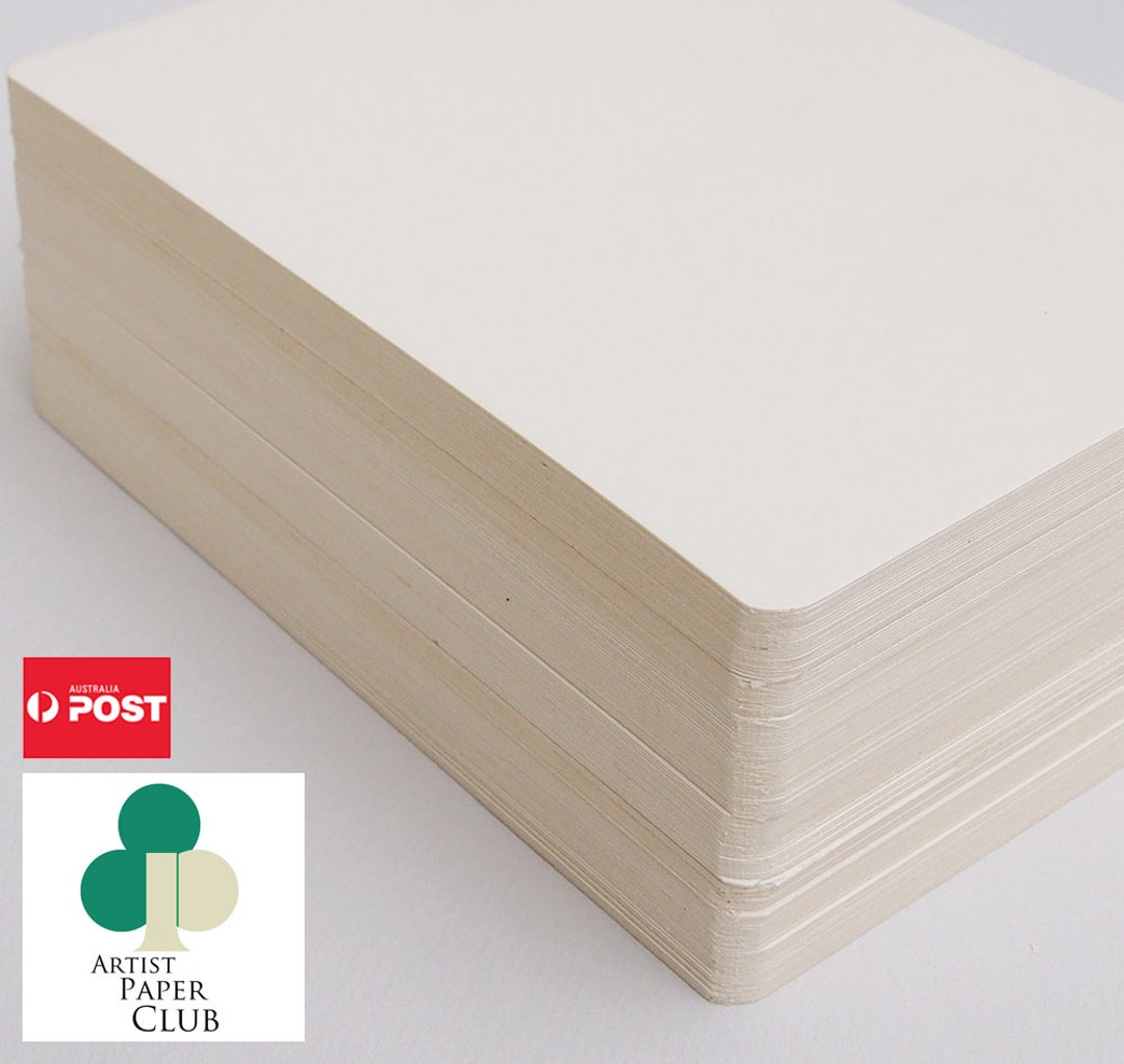 Blank A6 Ivory Cards, Flat, Rounded, 300G, Pack of 120 - Etsy