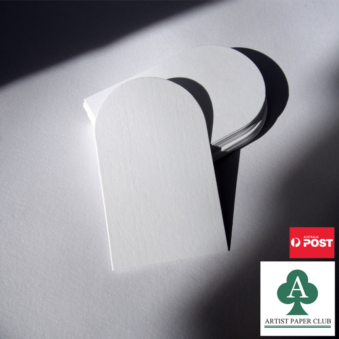 Blank Arched Cardstock, Arch Shaped Business Cards, Mini DIY Tags, 9 X ...