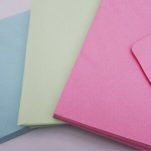 60 X Invitation Envelopes, Coloured Envelopes for Wedding Invitations ...