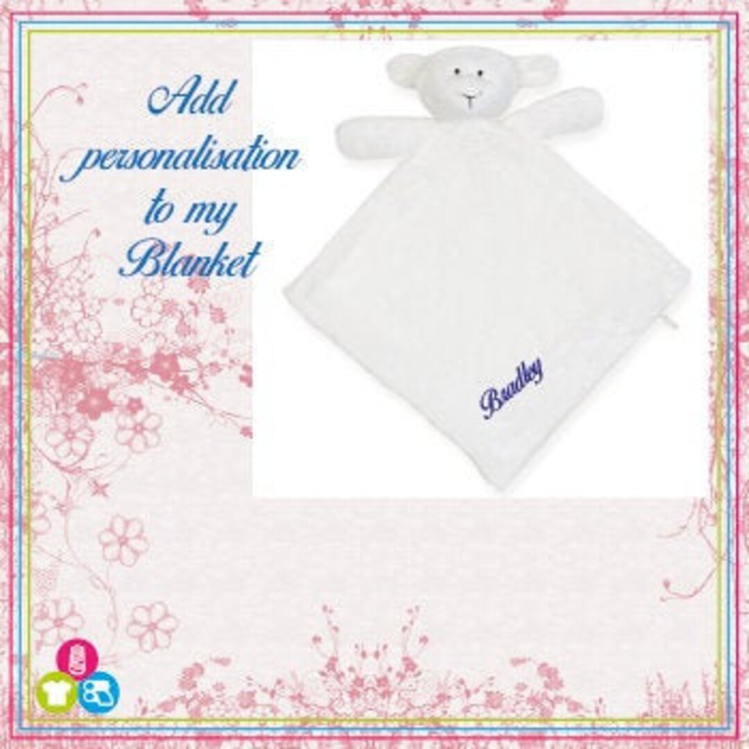 Lamb Comforter With Personalisation or Message. - Etsy