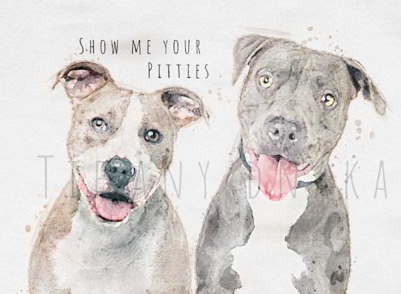 Show Me Your Pitties, Pit Bull Art, Pittie Dog Art, Pit Bull Dog Art ...