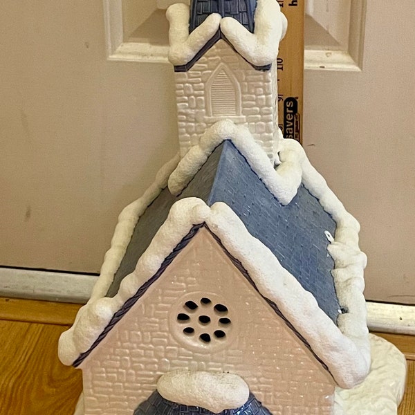 Lighted Ceramic Church - Etsy