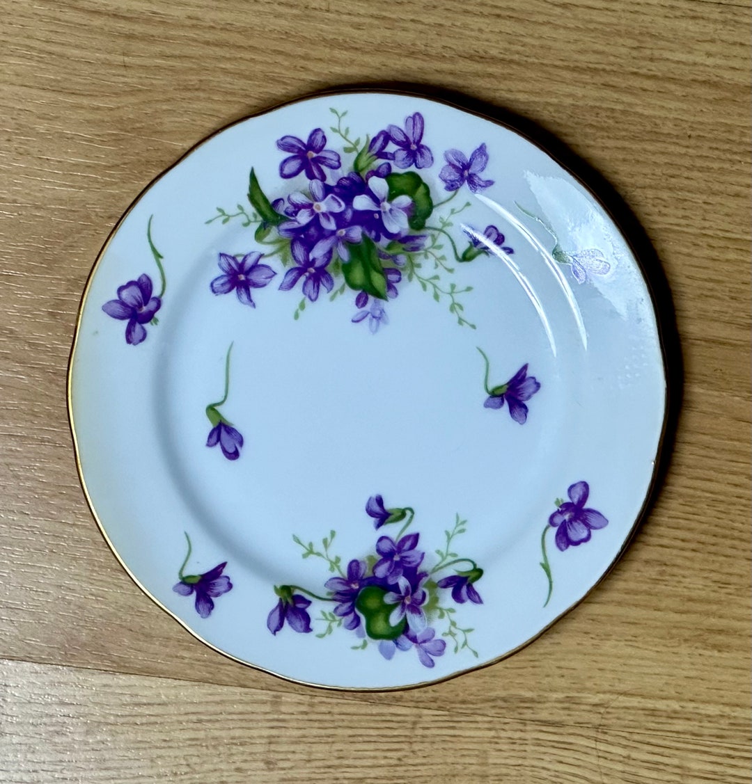 Bread and Butter Plate, Spring Violets by Rossetti - Etsy