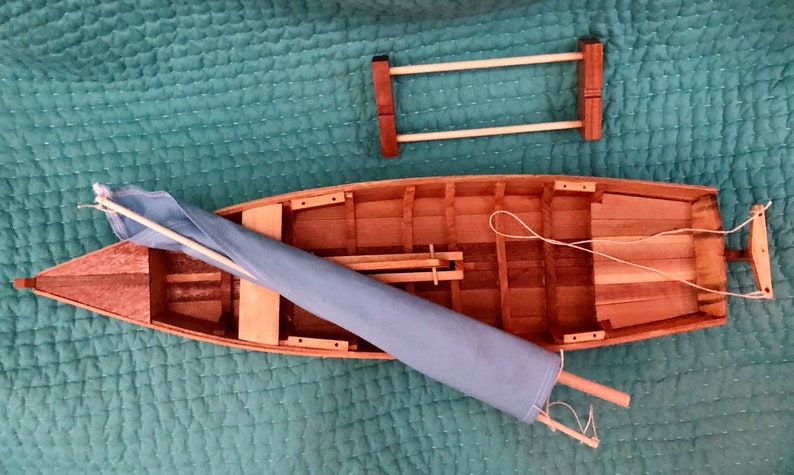 21 Sailboat Handmade to Scale Sprit Sail Skiff a North | Etsy