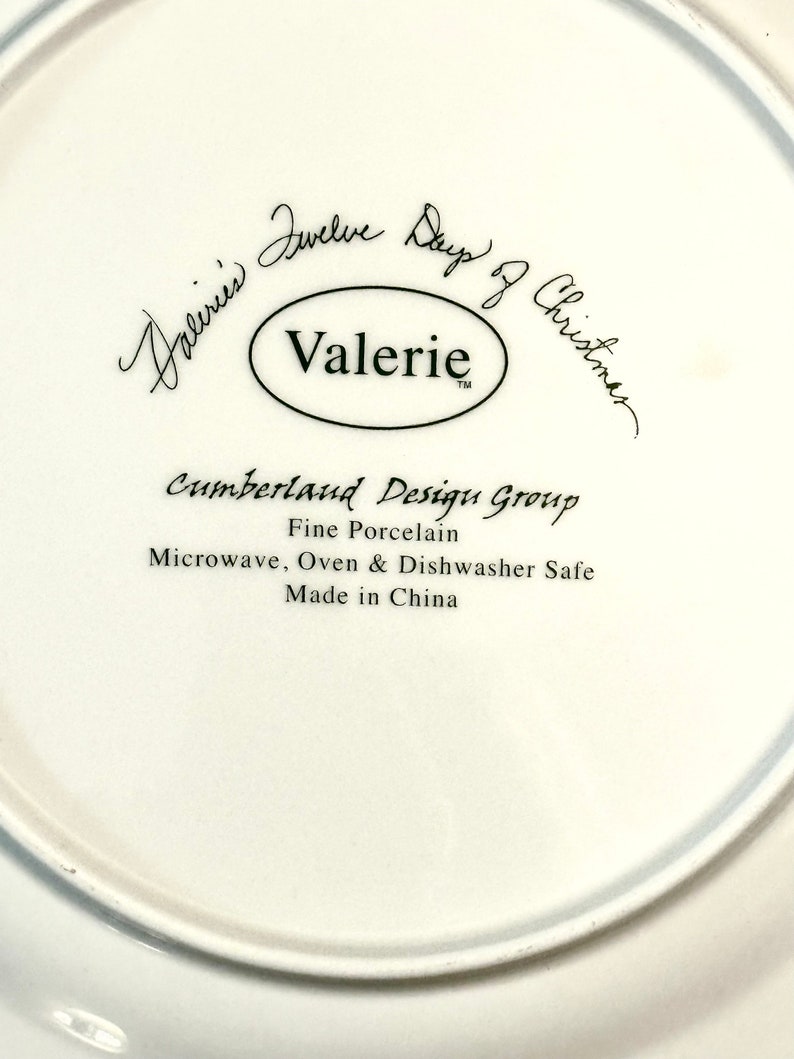 Days of Christmas Plate, 1st, 2nd, 3rd, 4th, Choice, 10.5"d - Etsy