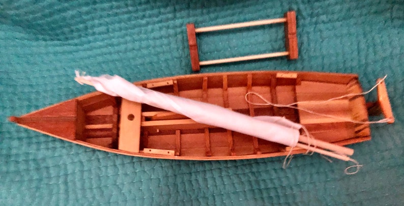 21 Sailboat Handmade to Scale Sprit Sail Skiff a North | Etsy