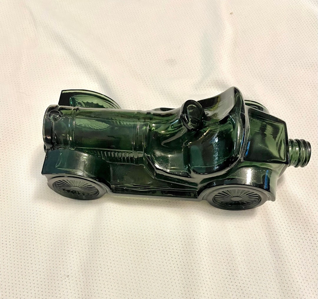 Avon Auto Vintage Straight Eight Green Glass Bottle - Etsy