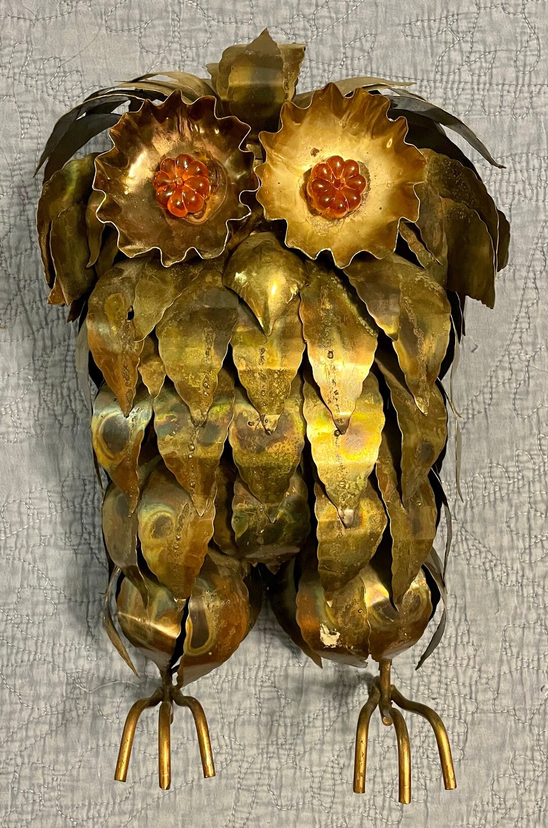Owl Metal Sculpture Brutalist Torch Cut 12"h - Etsy